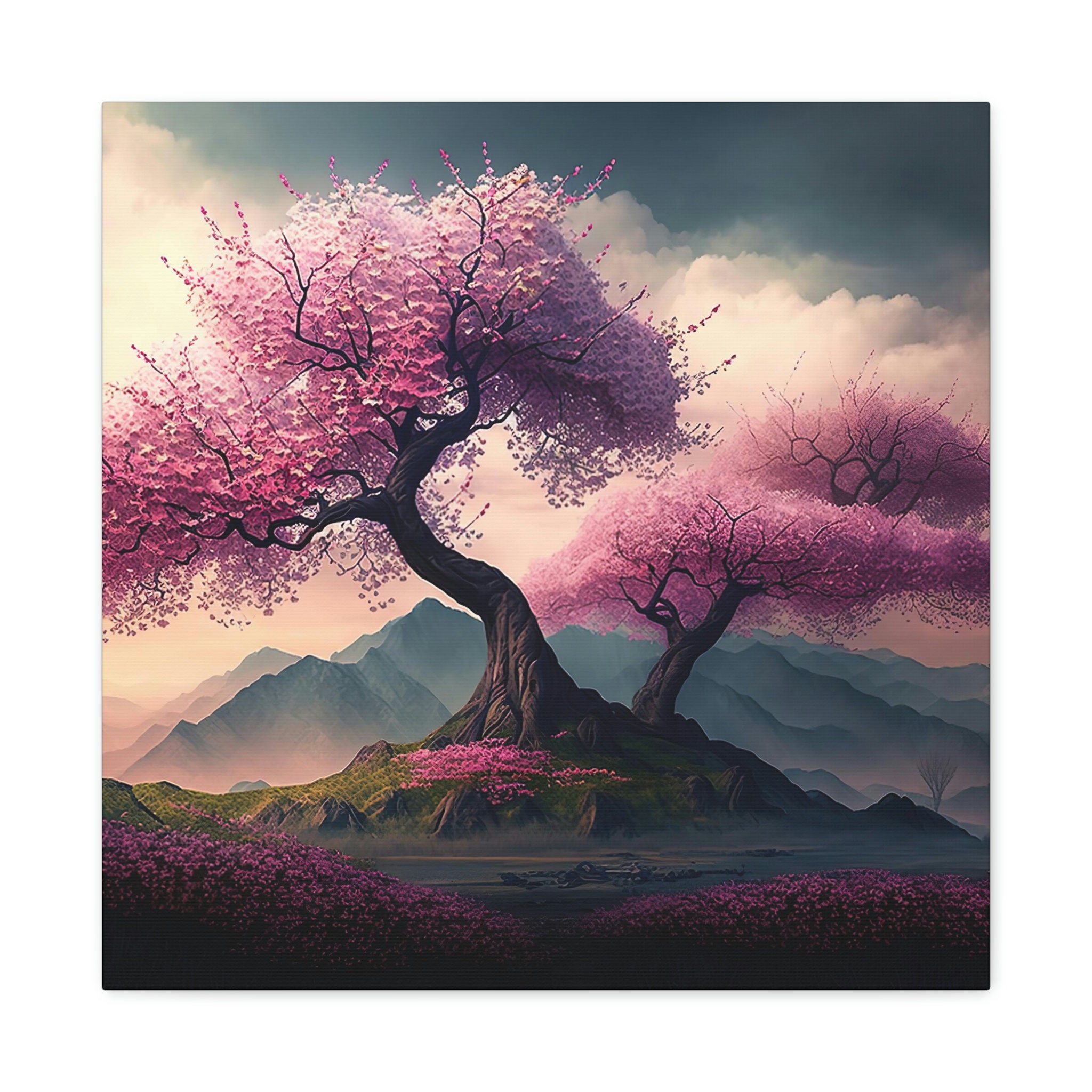 Japanese Sakura Wall Decor Japan Garden Cherry Blossom Decor Sakura ...
