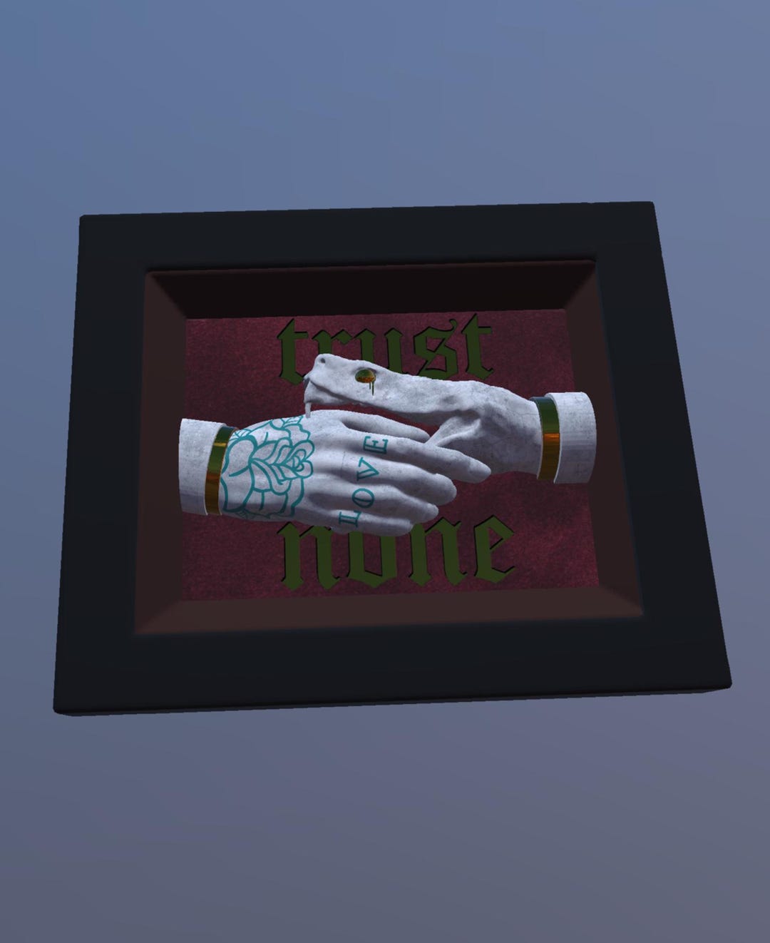 3D Printed Trust None Frame - Etsy