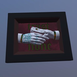 3D Printed Trust None Frame - Etsy