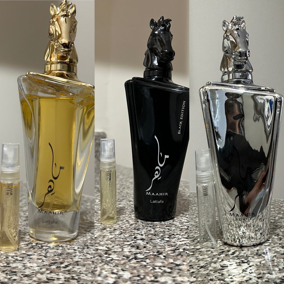 5 or 10 ML Bundle of Maahir Gold, Black and Legacy Lattafa - Etsy