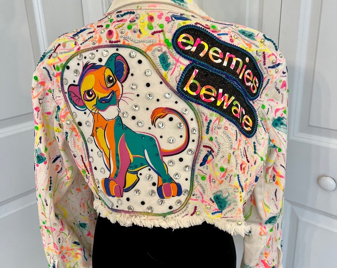 One of a Kind Simba Lion King Jacket Wearable Art - Etsy