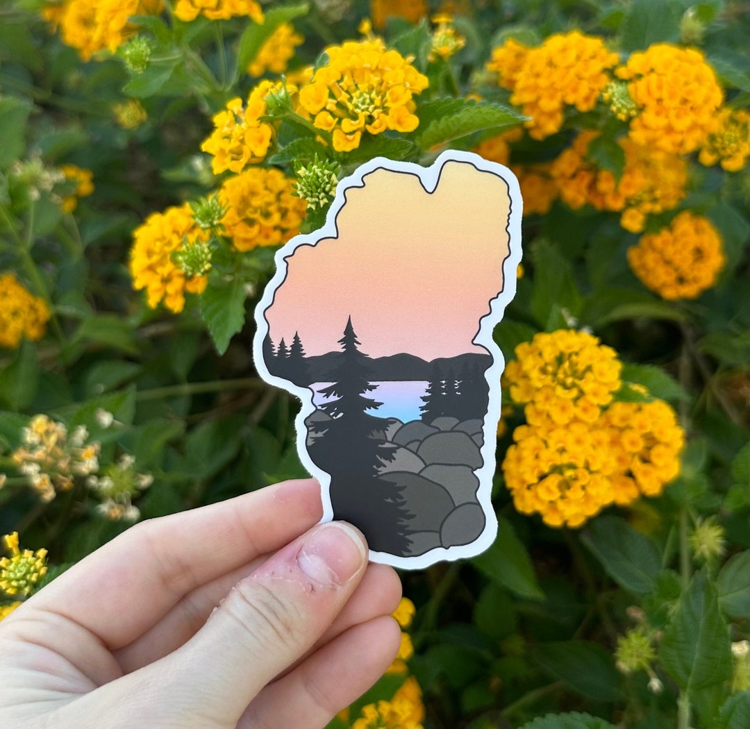 Lake Tahoe Outline Sticker Decal | Sierra Nevada | Northern Nevada ...