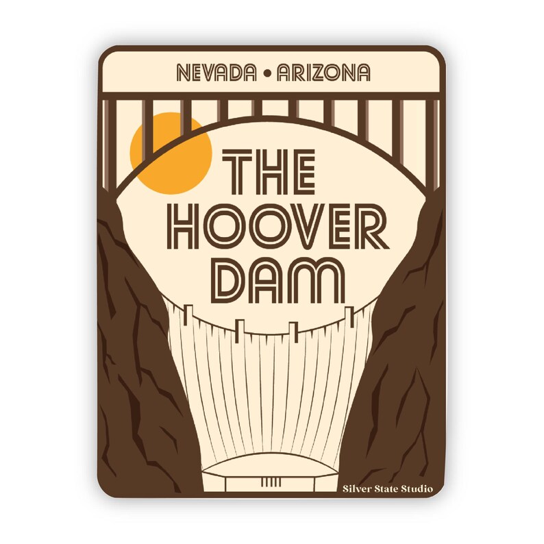 Hoover Dam Sticker Decal | Boulder City Nevada | Kingman Arizona ...