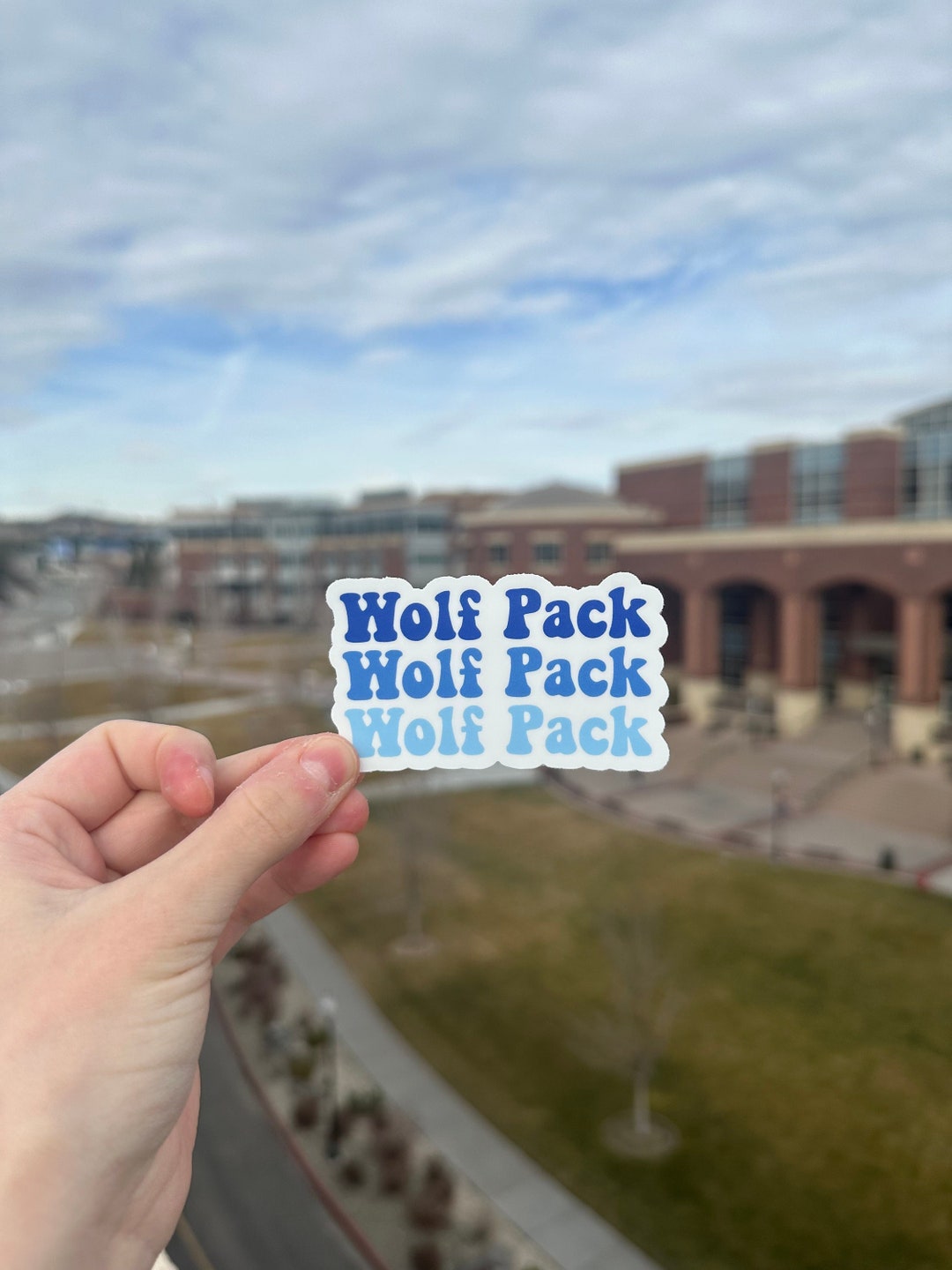 Triple Retro Wolf Pack Sticker - Etsy