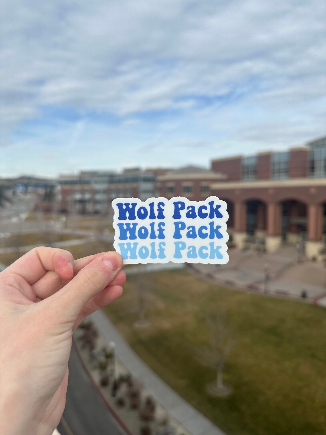 Triple Retro Wolf Pack Sticker - Etsy