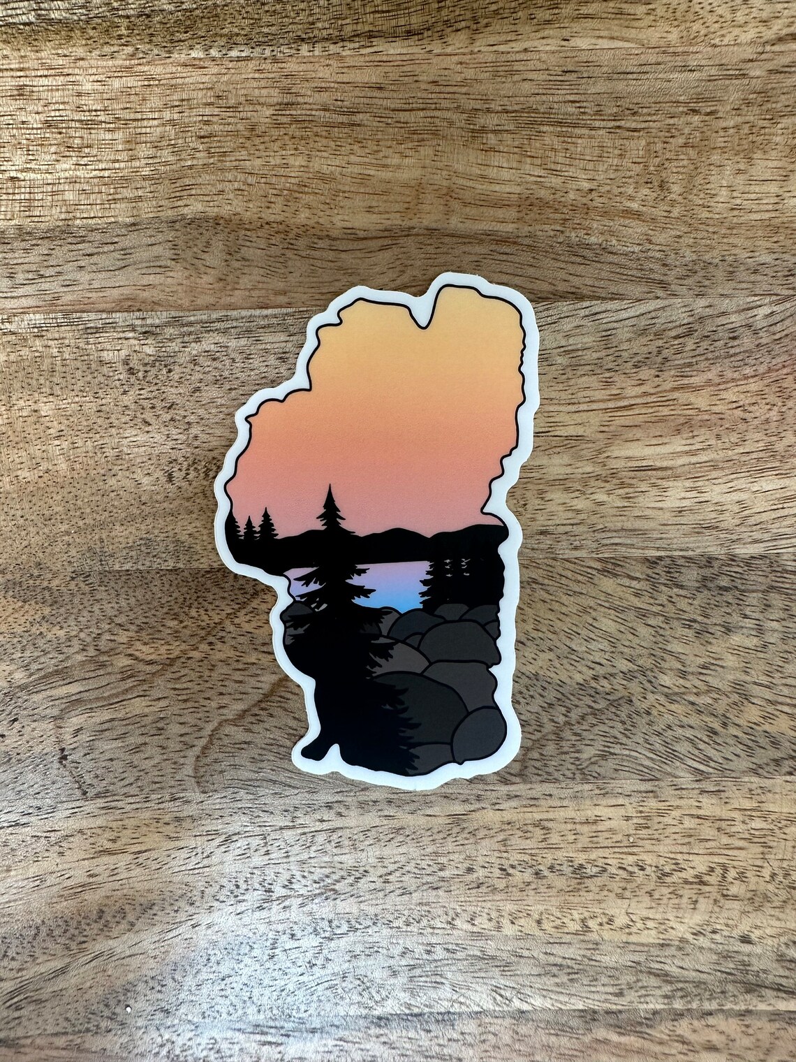 Lake Tahoe Outline Sticker Decal | Sierra Nevada | Northern Nevada ...