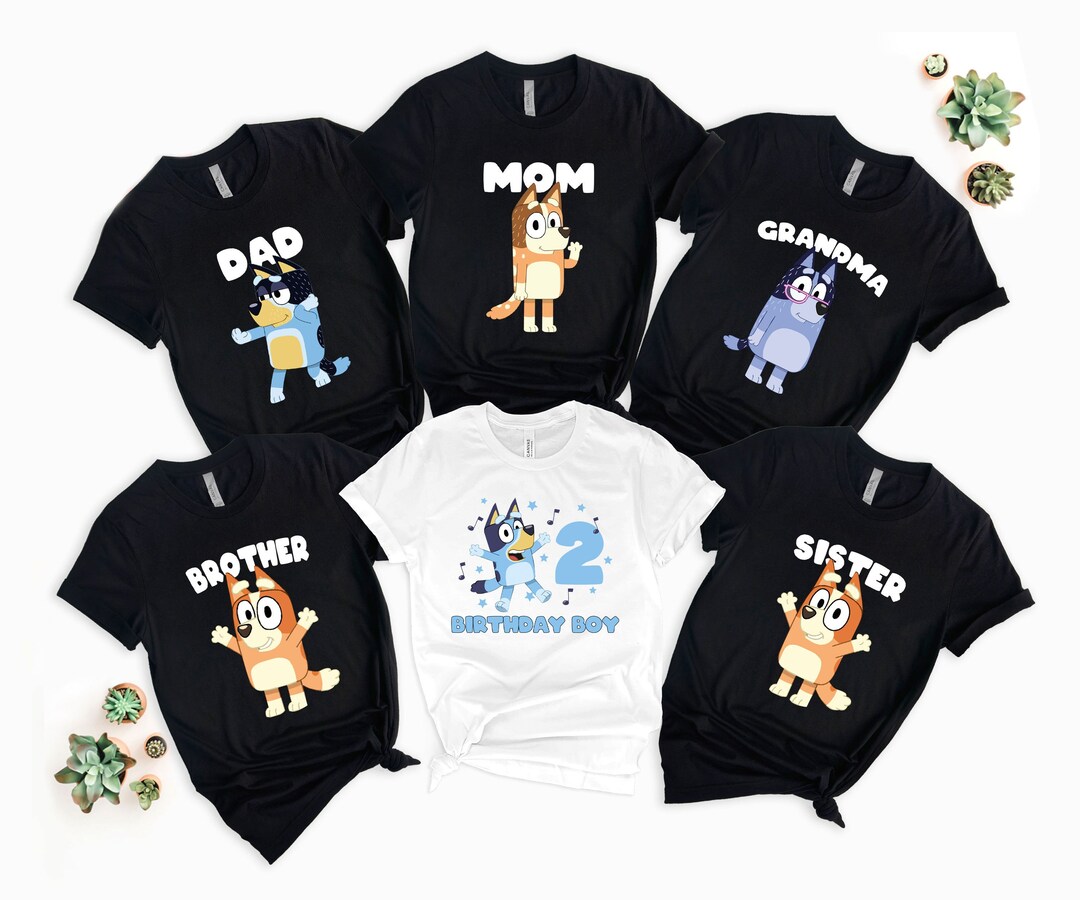 Personalized Bluey Family Shirts Bella Canvas Birthday Gift - Etsy