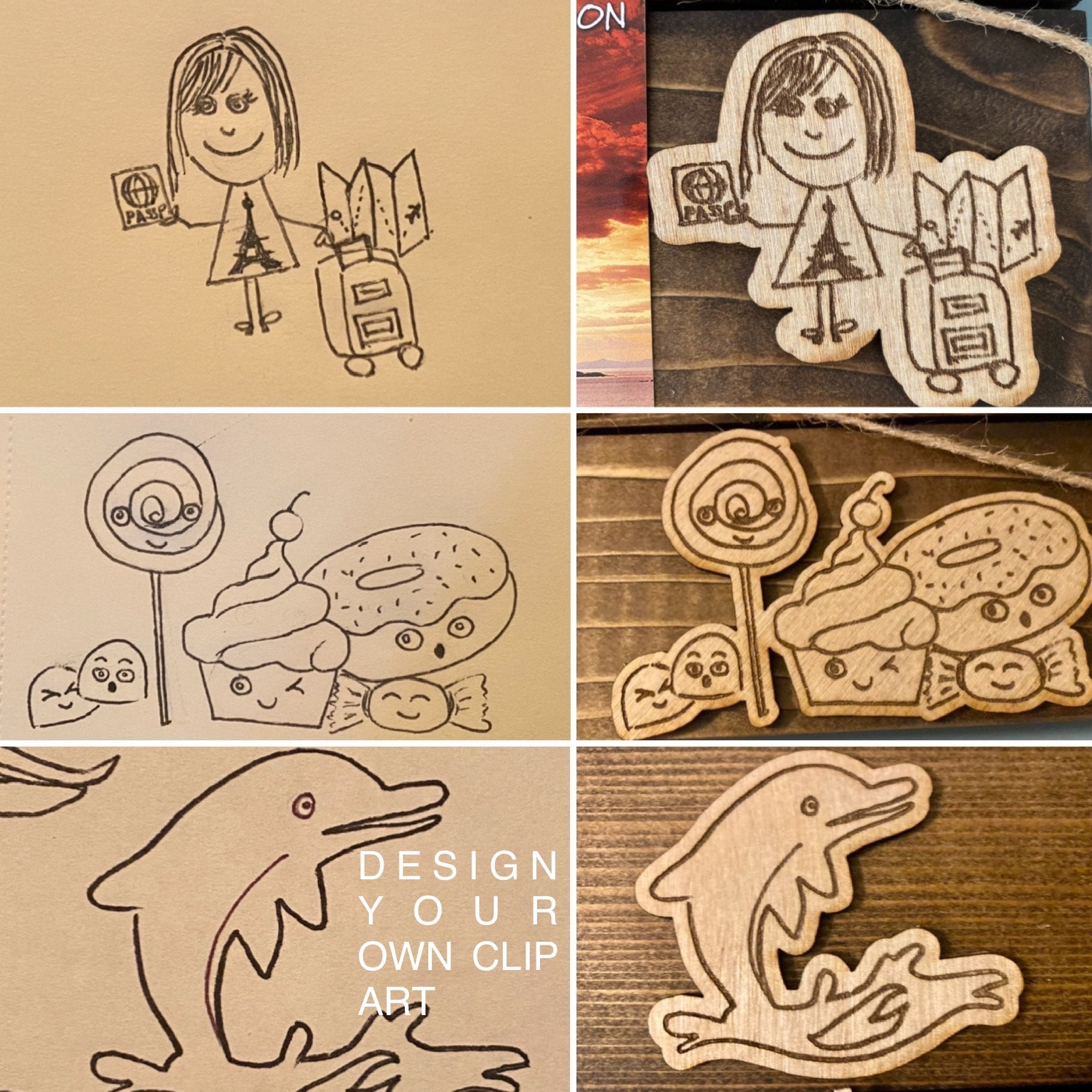 Large Wood Display Board | Wall Picture Hanger L Wood Photo Board L ...