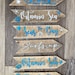 Custom Beach Arrow Sign: Rustic Coastal Decor (14-16" X 3.5") - Etsy