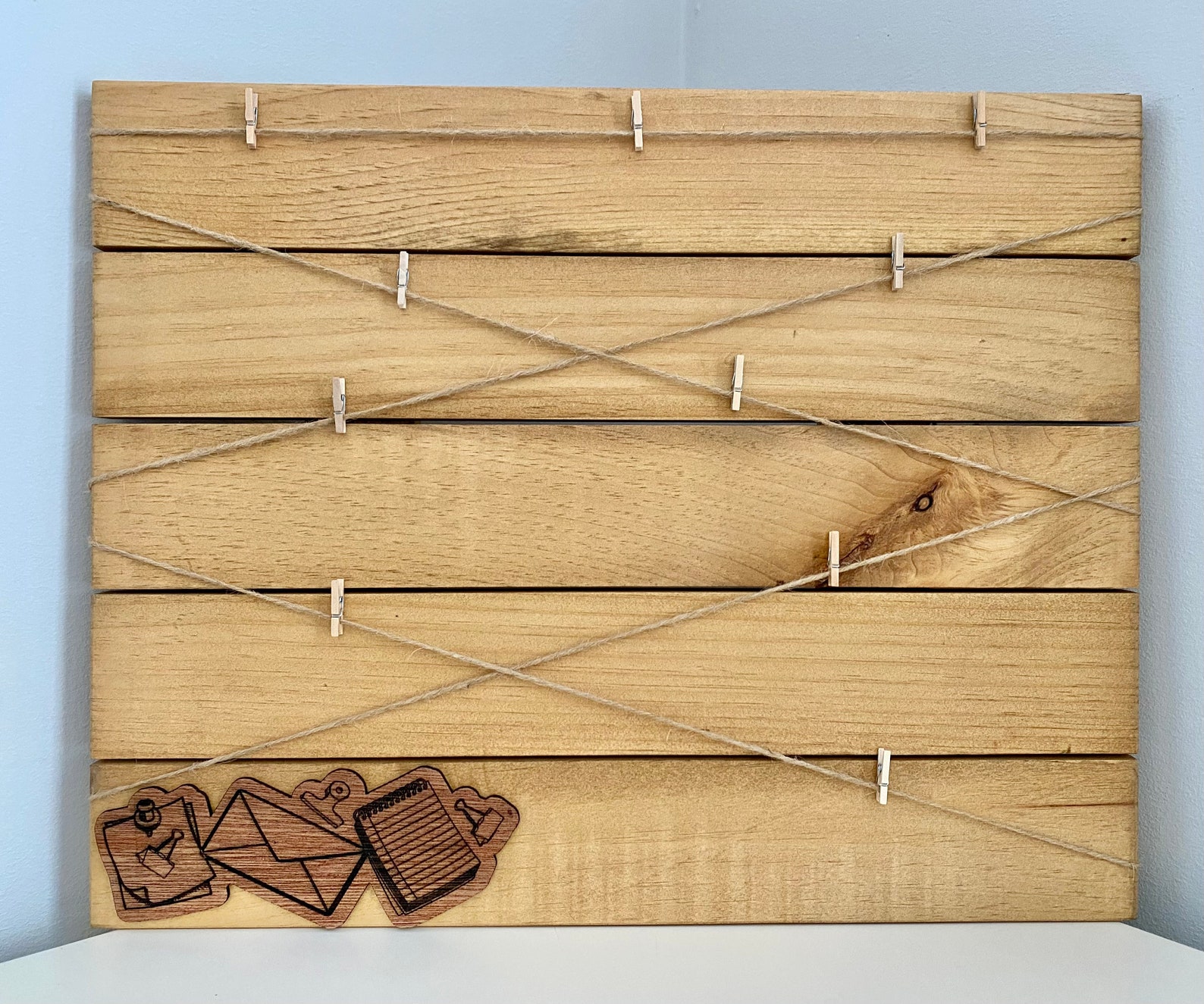 Personalized Wood Photo Board, Bulletin Board, Memo Board, Vision Board ...