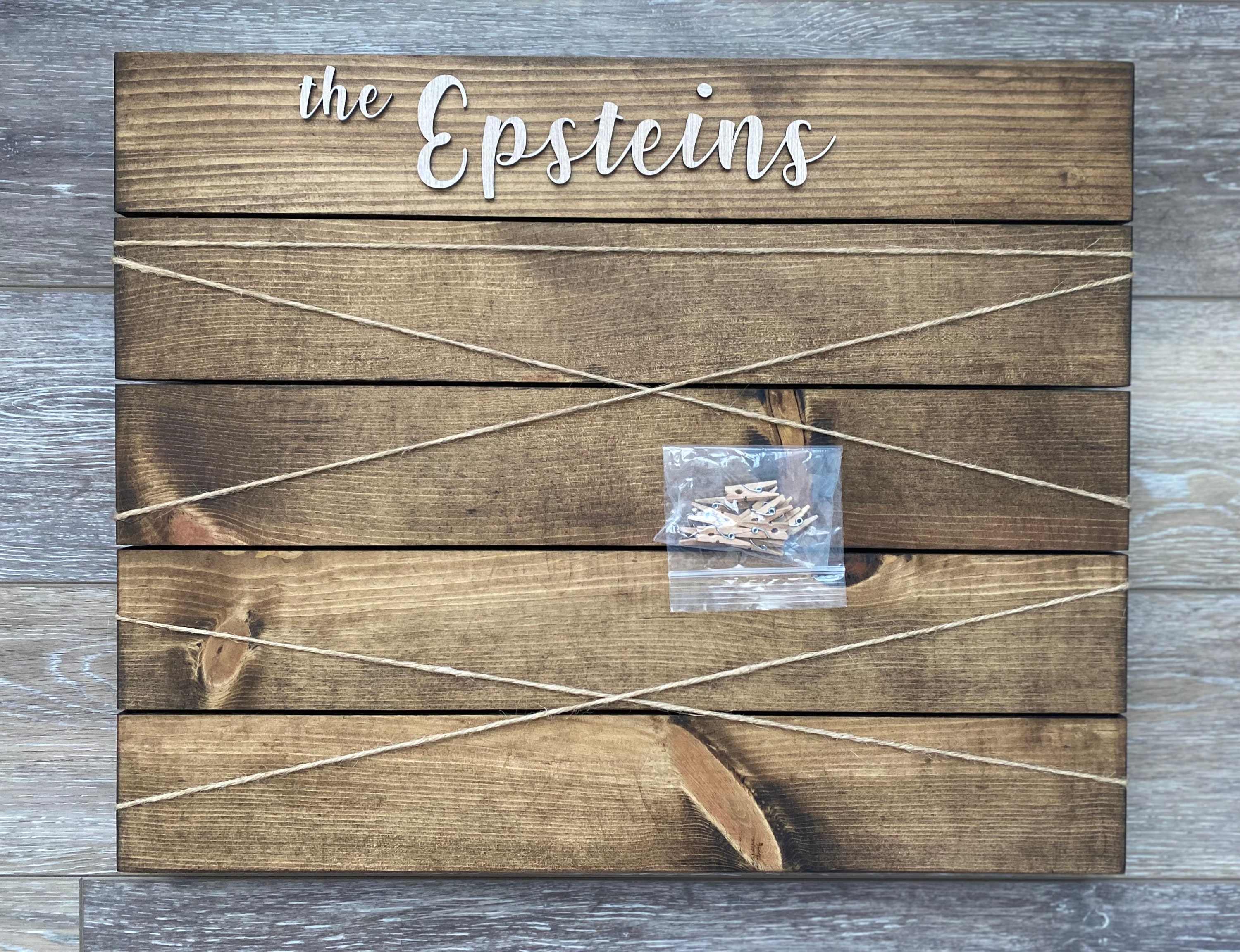 Large Wood Display Board | Wall Picture Hanger L Wood Photo Board L ...