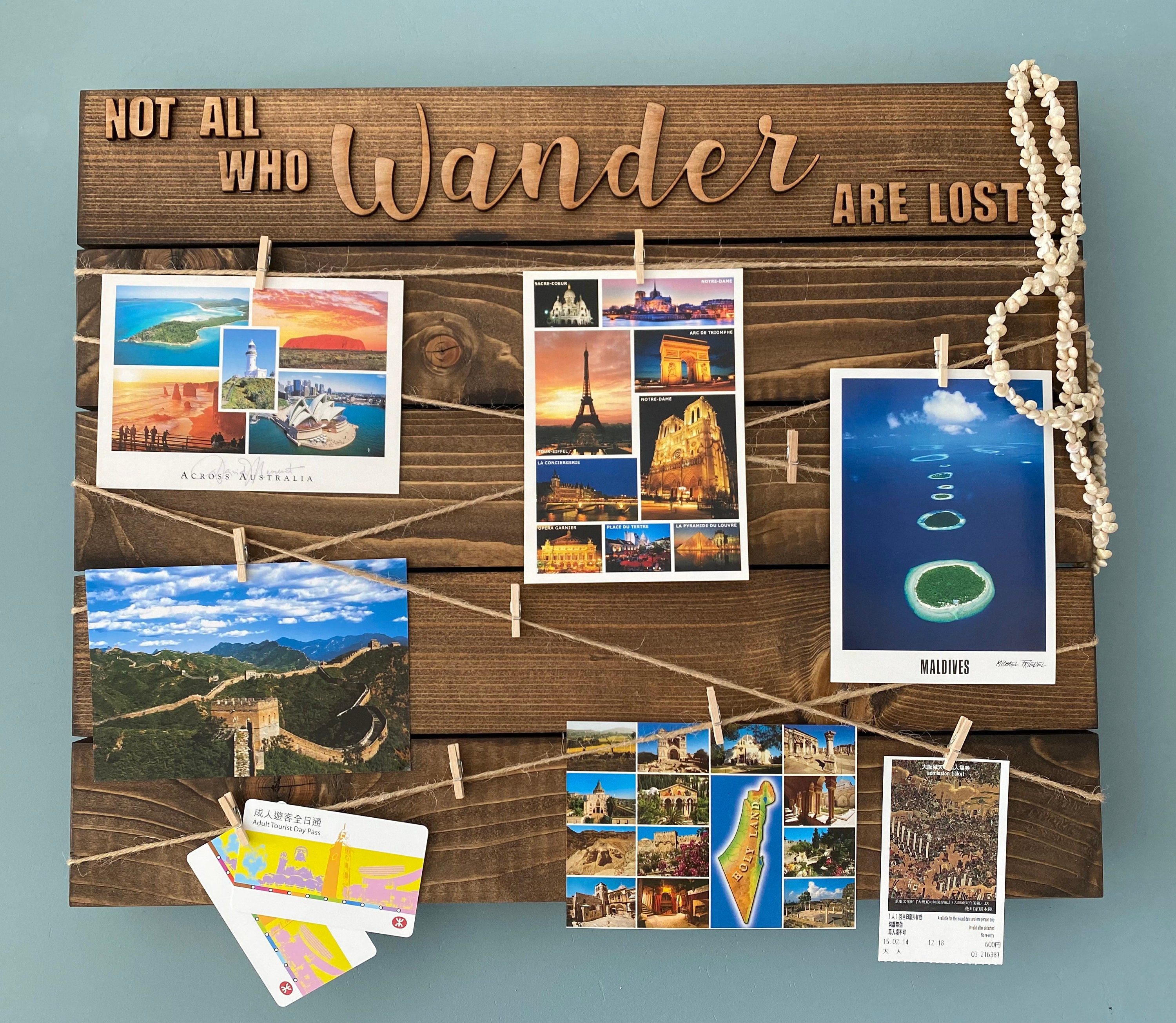 Large Wood Display Board | Wall Picture Hanger L Wood Photo Board L ...