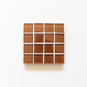 Handmade Glass Tile Coaster Square Coaster Birthday Gifts Housewarming ...