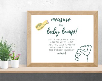 Measure the Baby Bump Template - Etsy