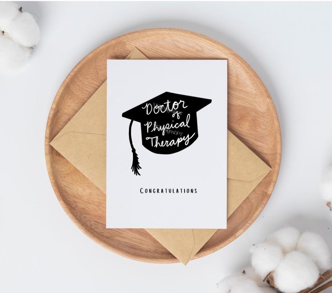 Doctor of Physical Therapy Graduation Card: Hand Anatomy Art (digital ...