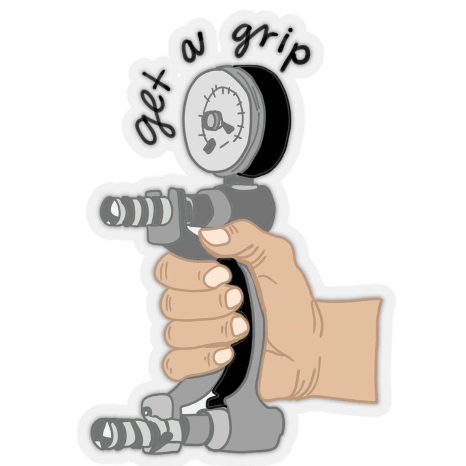 Get a Grip Sticker Get a Grip, Dynamometer Physical Occupational ...