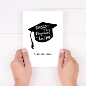 Doctor of Physical Therapy Graduation Card: Hand Anatomy Art (digital ...