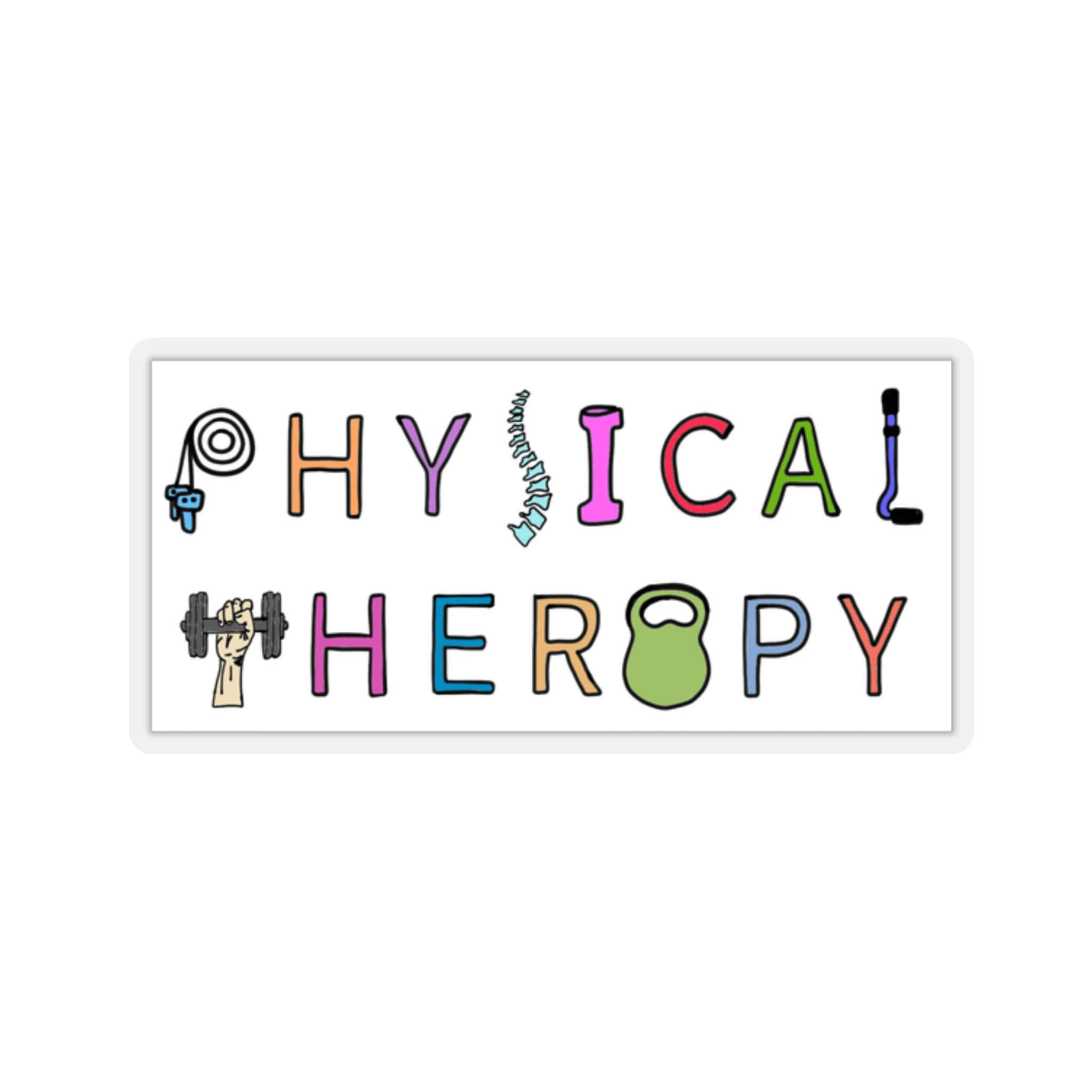 Physical Therapy Sticker Word Art PHYSICAL THERAPY - Etsy