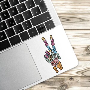 Peace Sign Sticker | Hand Anatomy Sticker - Etsy