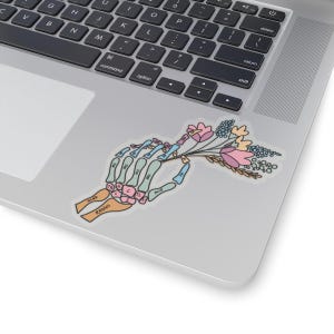 Hand Anatomy Flower Bouquet Sticker: Physical Therapy Gift - Etsy