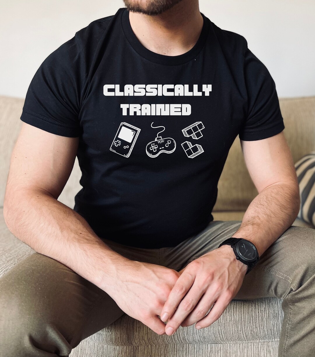 Classically Trained Gamer Shirt, Funny Gamer Gifts, Cute Gaming Shirt ...