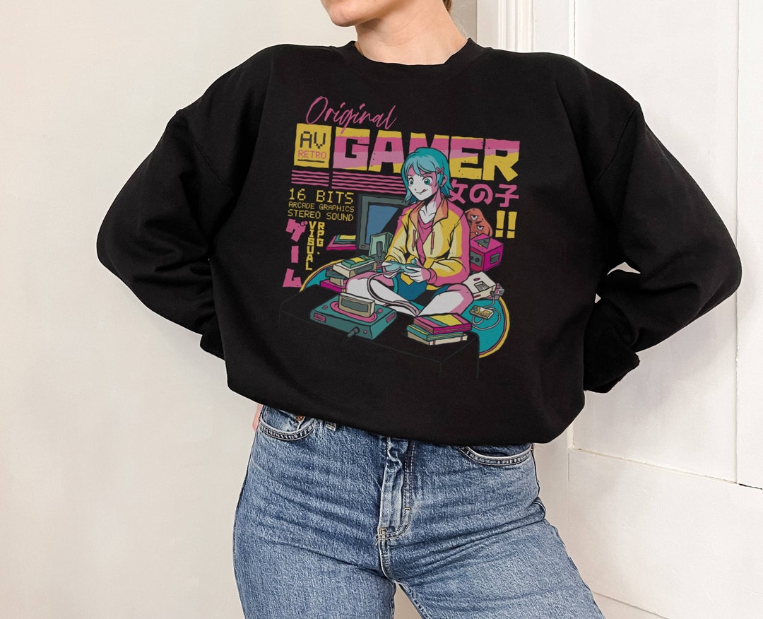 Classic Video Game Sweatshirt|girl Gamer|cozy Gamer Sweatshirt|cute ...