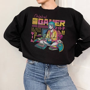 Classic Video Game Sweatshirt|girl Gamer|cozy Gamer Sweatshirt|cute ...