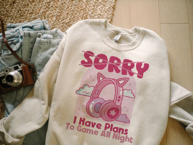 Cozy Gamer Sweatshirt|cute Gamer Gifts|classic Gamer Sweathshirt| Video ...