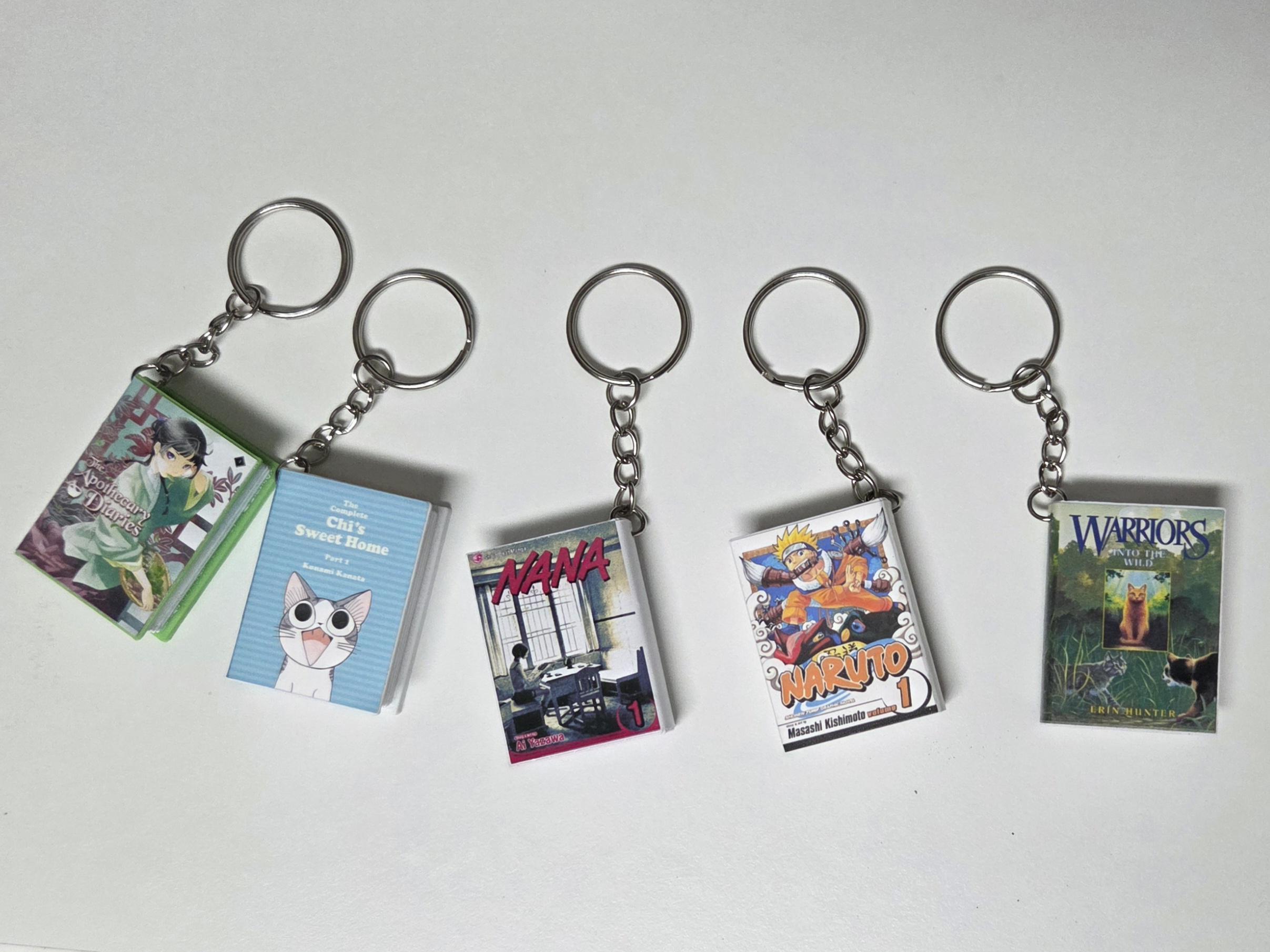 Mini Book Keychain - Etsy