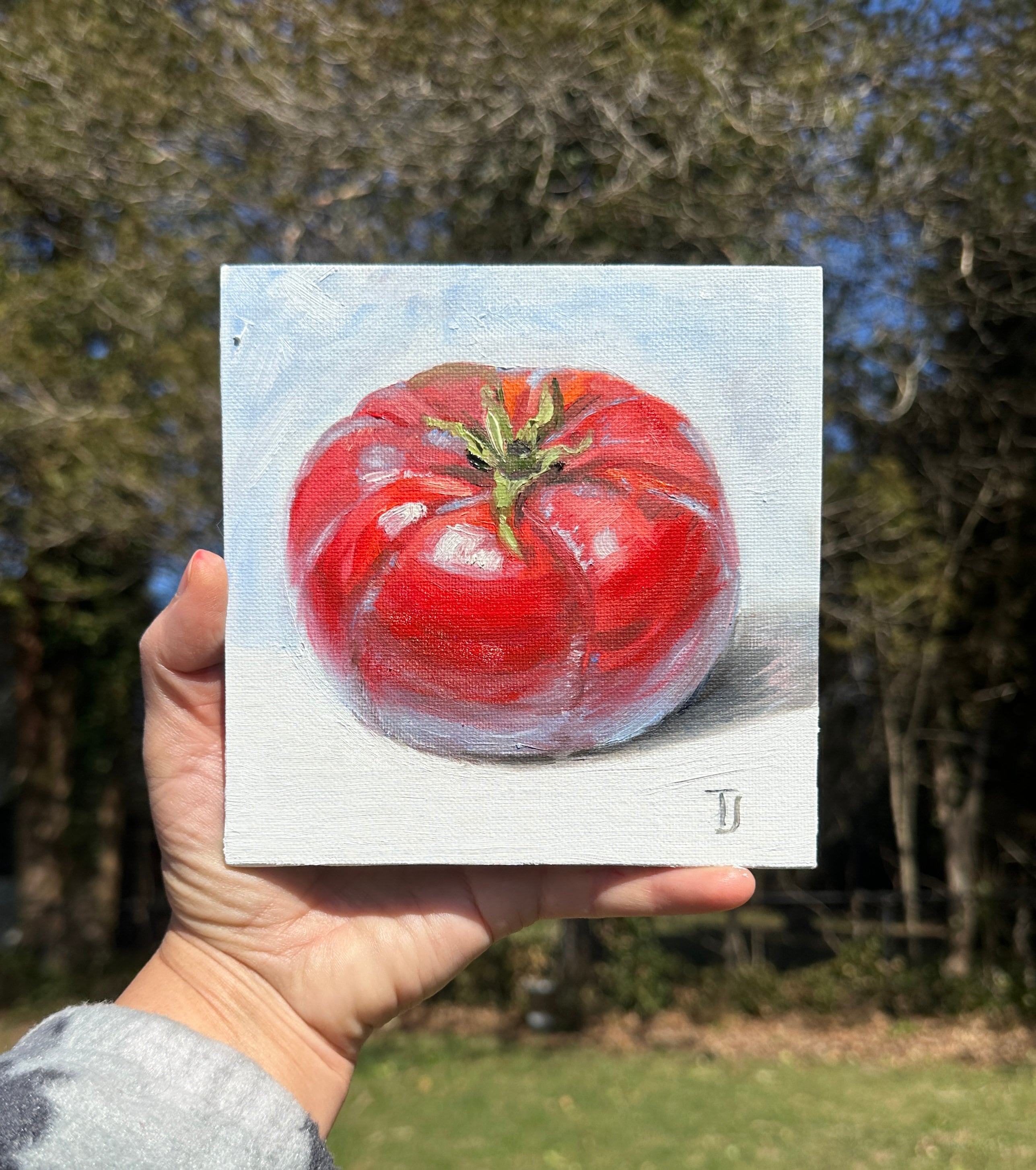 Tomato Painting Original Art Oil Painting Fruits Art Wall Decore ...