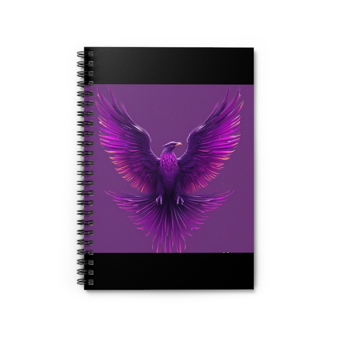 Spiral Notebook- Punk Bird Design - Etsy