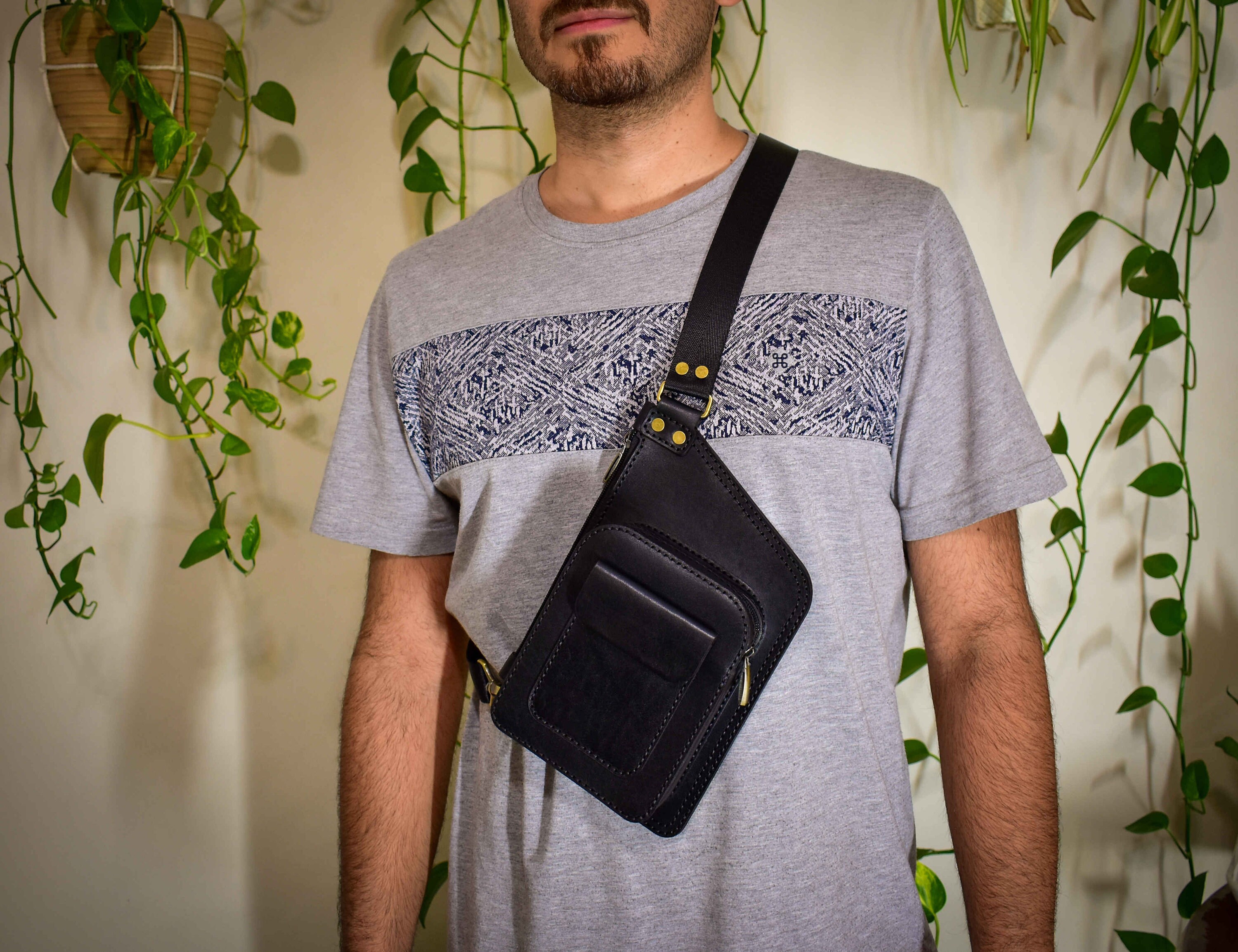 Small Leather Sling Bag Pattern Pdf and Svg, Leather Sling Bag, Leather ...