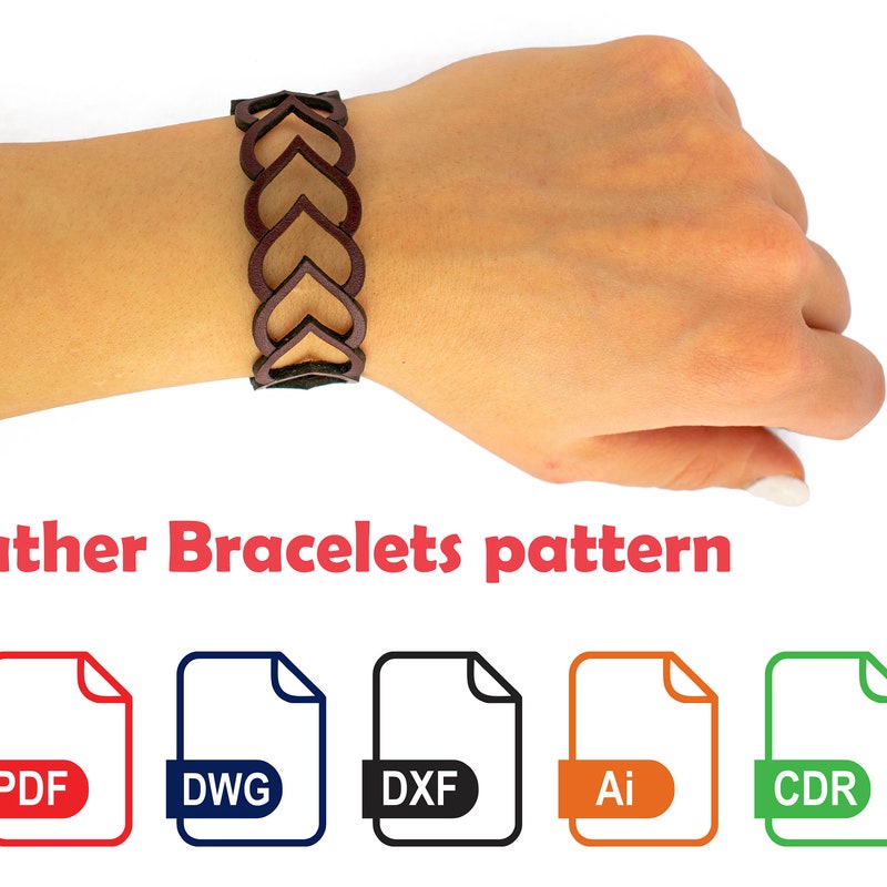 Leather Bracelet Svg - Etsy