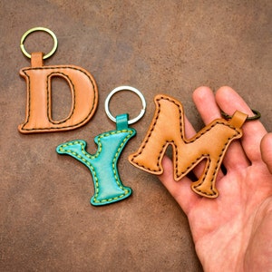 Alphabet Keychain Svg & Pdf, Keyring Cut File, DIY A-Z Alphabet ...