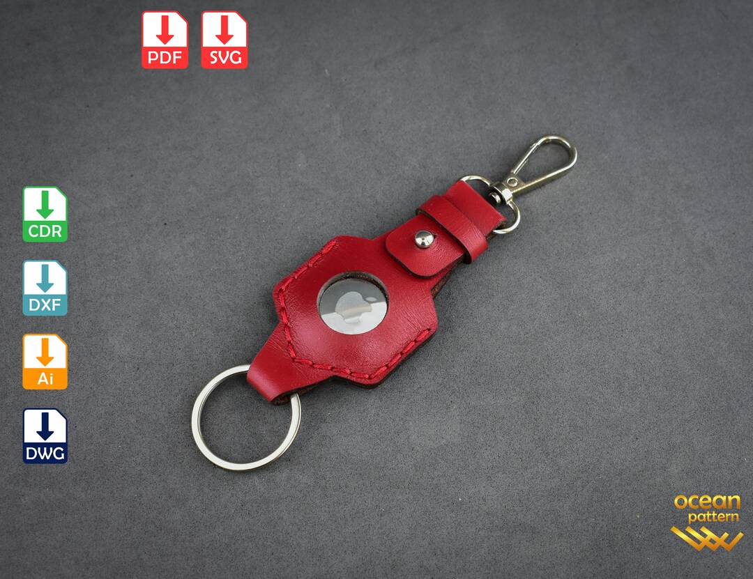 Apple AirTag Holder Pattern, DIY AirTag Case, Leather AirTag Cover ...