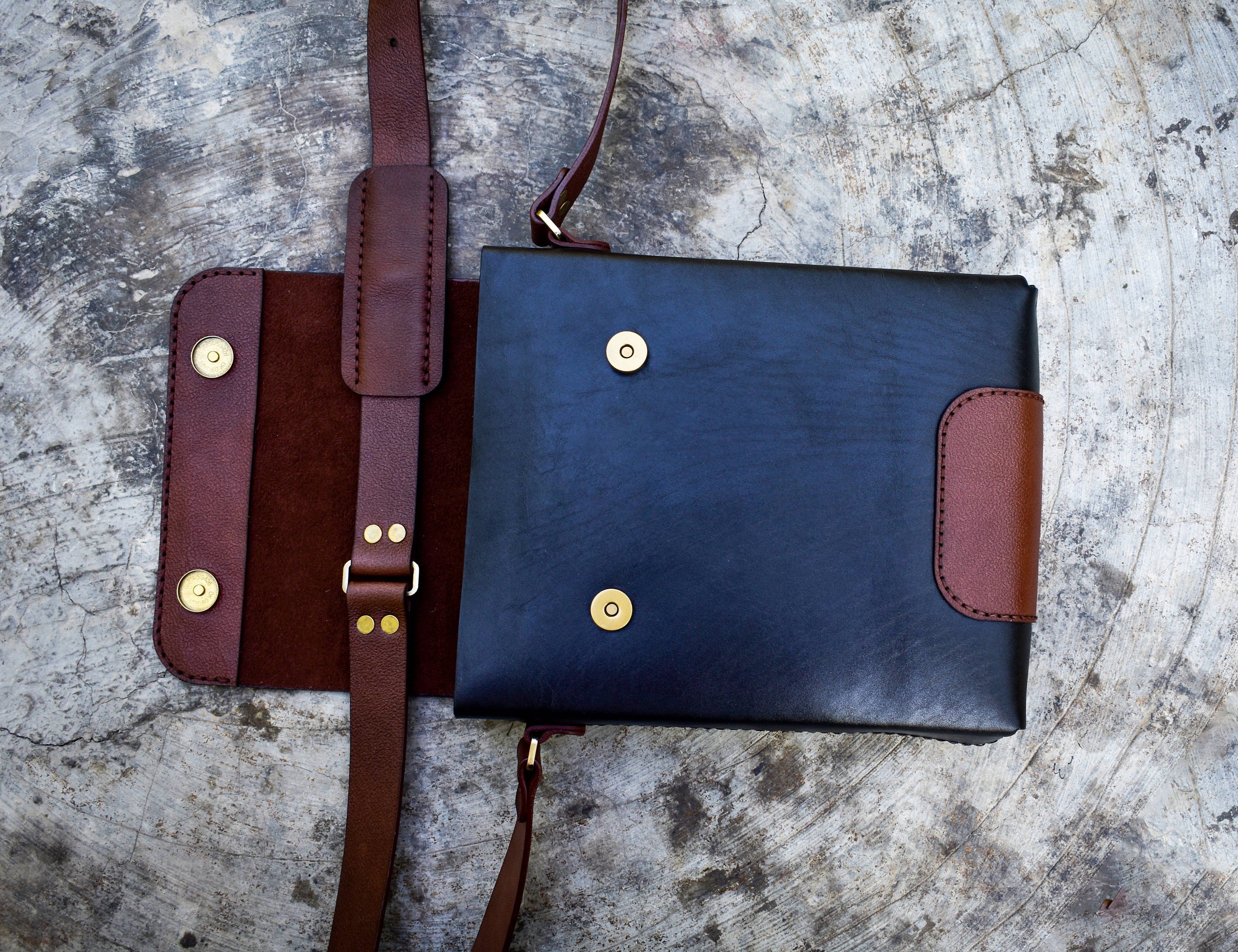 Leather Messenger Bag Pdf & Svg Pattern, Simple Crossbody Bag Template ...