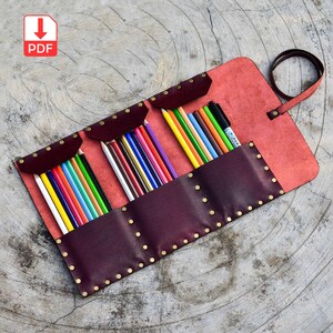 Pencil Case Pattern, Pencil Holder Template, Download Handmade Pattern ...