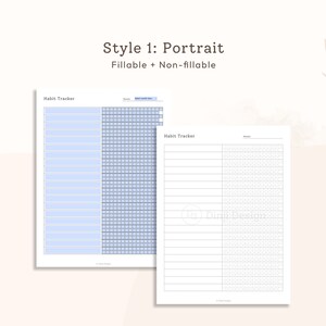 Minimalist Habit Tracker, Fillable PDF, Daily Habit Tracker, Self Care ...