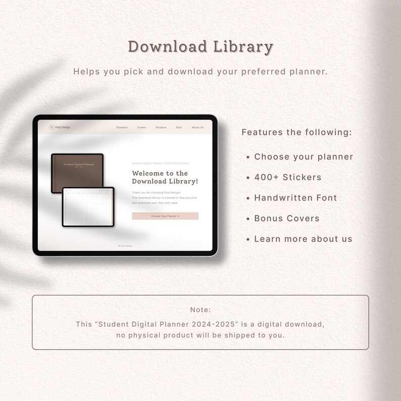 2024-2025 Student Digital Planner Bundle, Academic College Planner ...