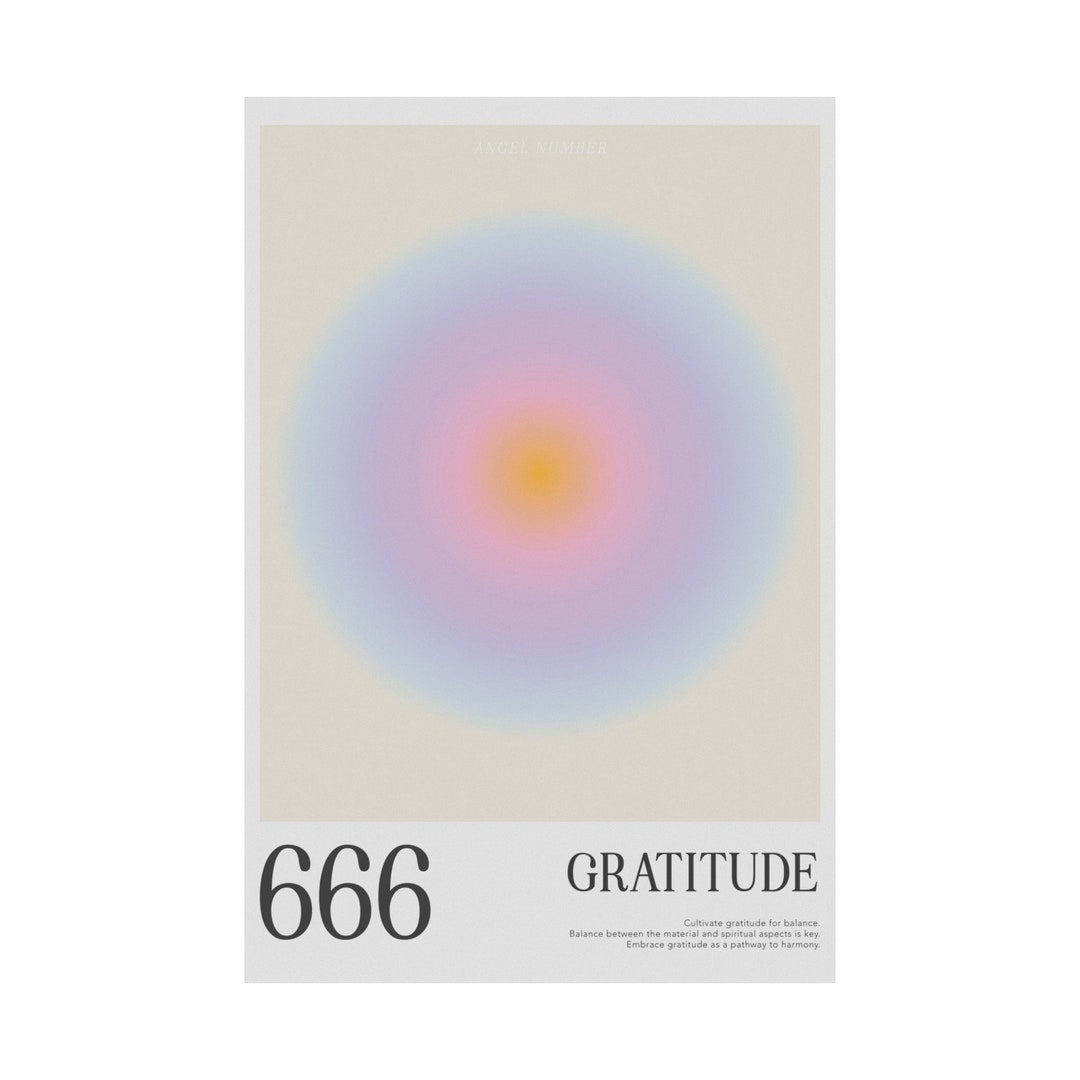 Angel Number Matte Vertical Posters, Guidance Angel Number Poster 666 ...