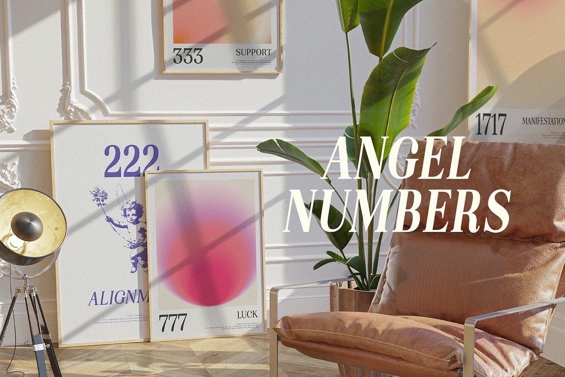Angel Numbers Matte Vertical Posters, Angel Guidance Numbers Poster.777 ...