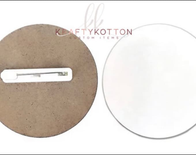 Blank Sublimation Buttons unisub W/adhesive Bar Pin - Etsy