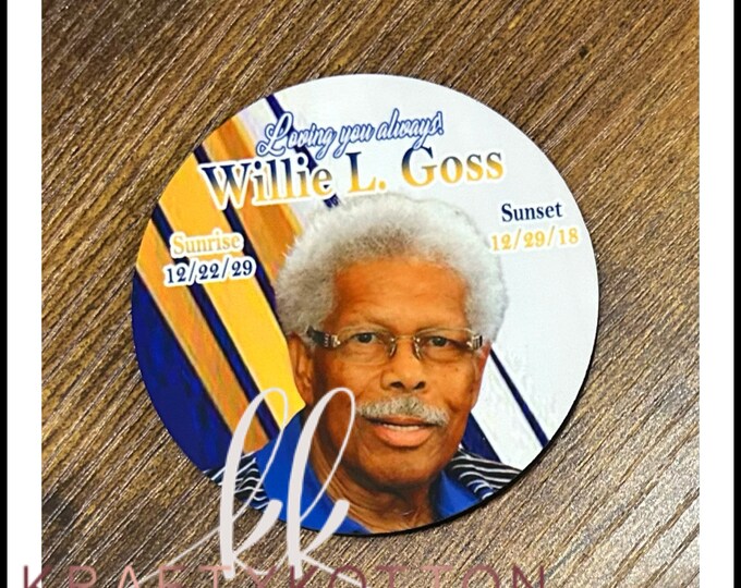 Custom Graduation Memorial Button With Ribbon - Etsy