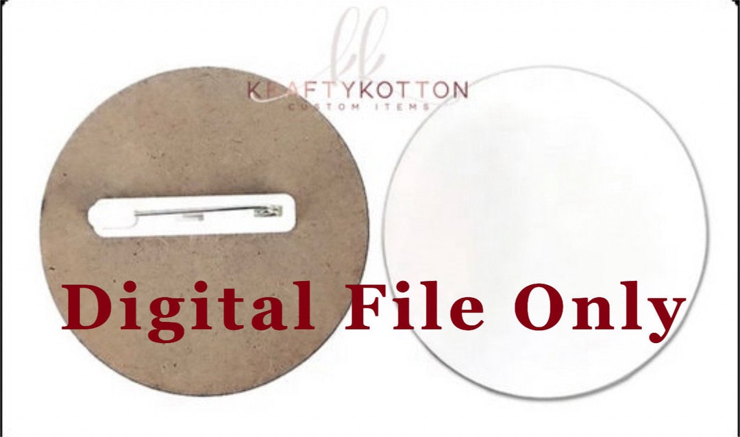 Sublimation Button Template - 3" - Etsy