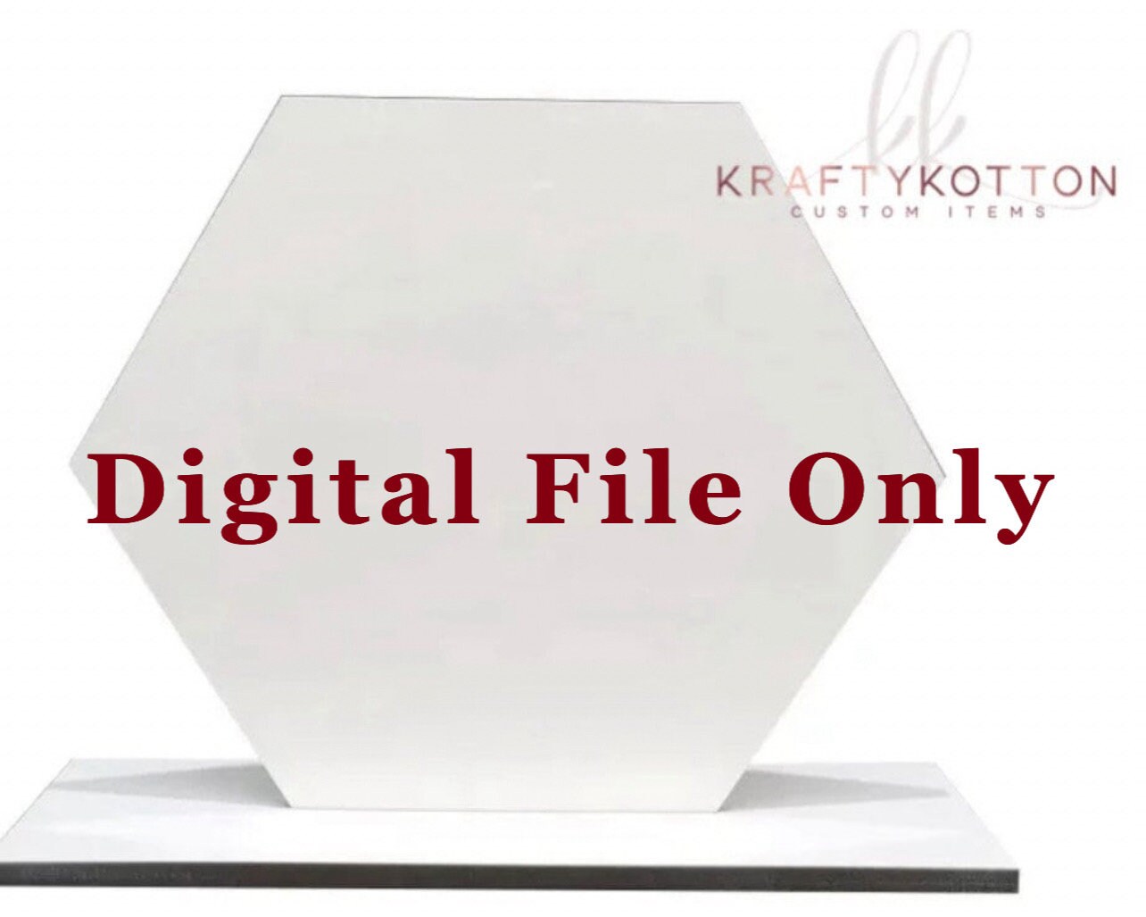 Hexagon Plaque Template - Etsy