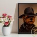 Yorkie Cowboy - Touch of the Old West - Wall Art - Home Office Decor ...