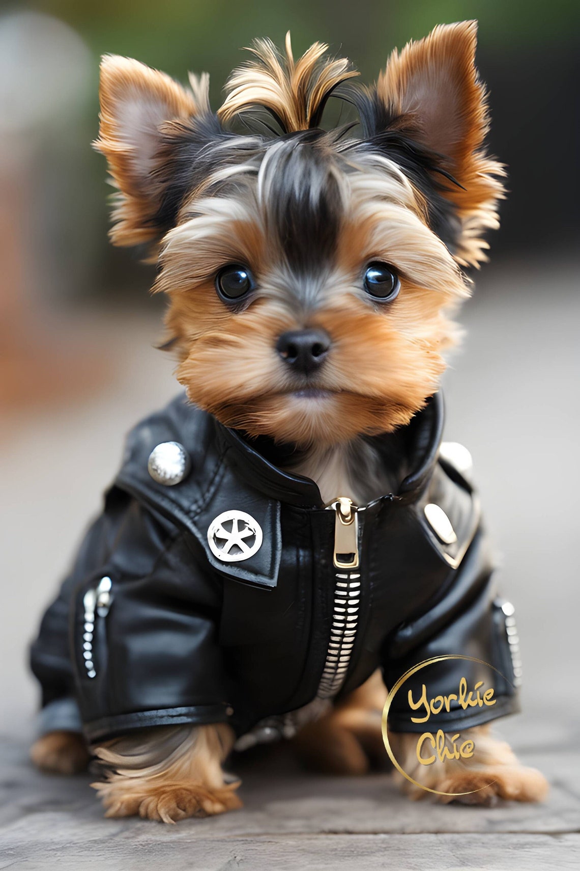 Yorkie Rocker - Wall Art - Home Office Decor - Yorkie Gift - Digital ...