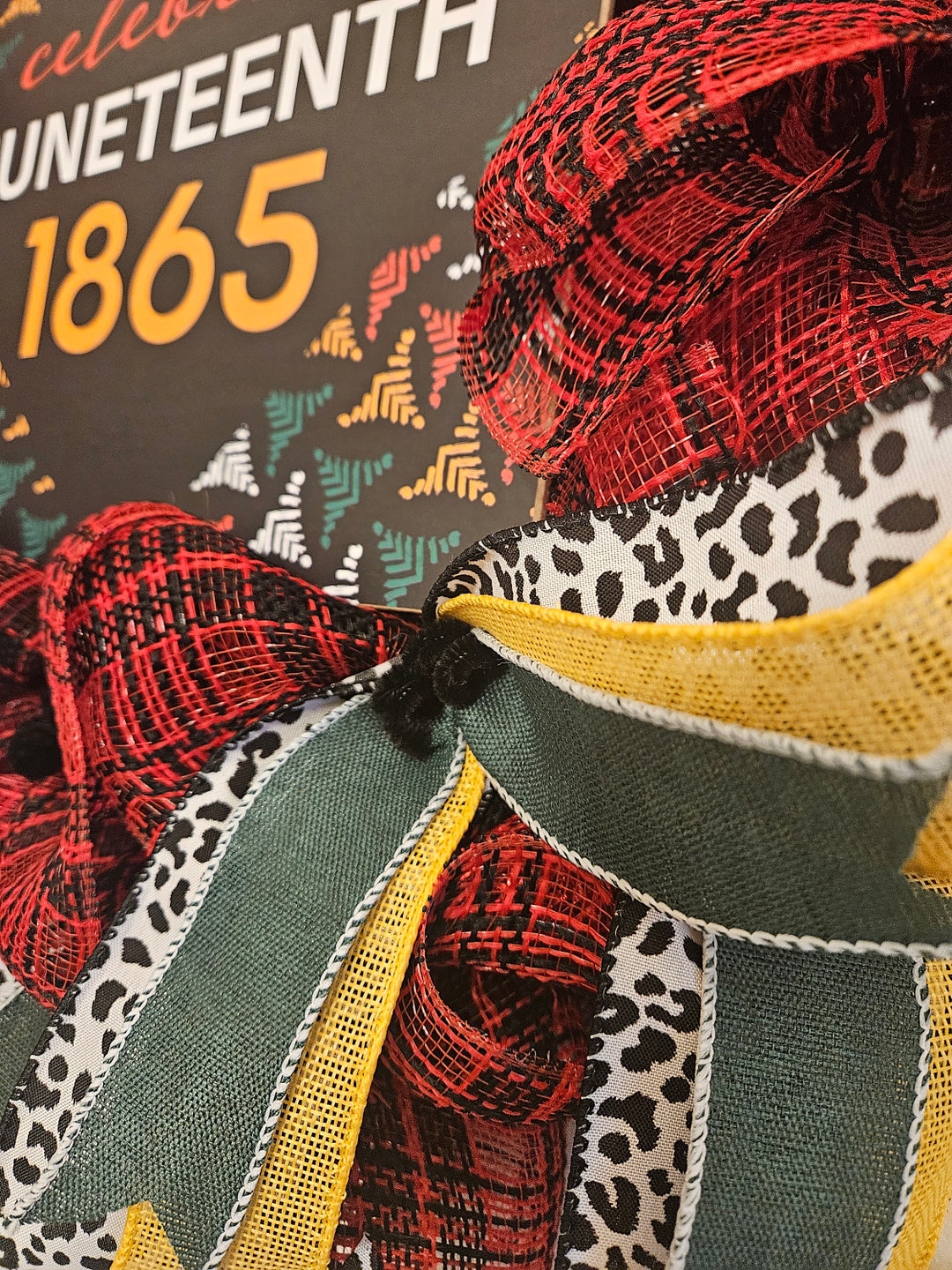 Juneteenth Wreath Juneteeth Decor Home Decor Juneteenth Door Decor Door ...