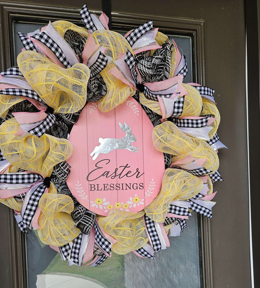 Easter Front Door Decor Easter Sign Easter Decor Easter Door Hanger ...