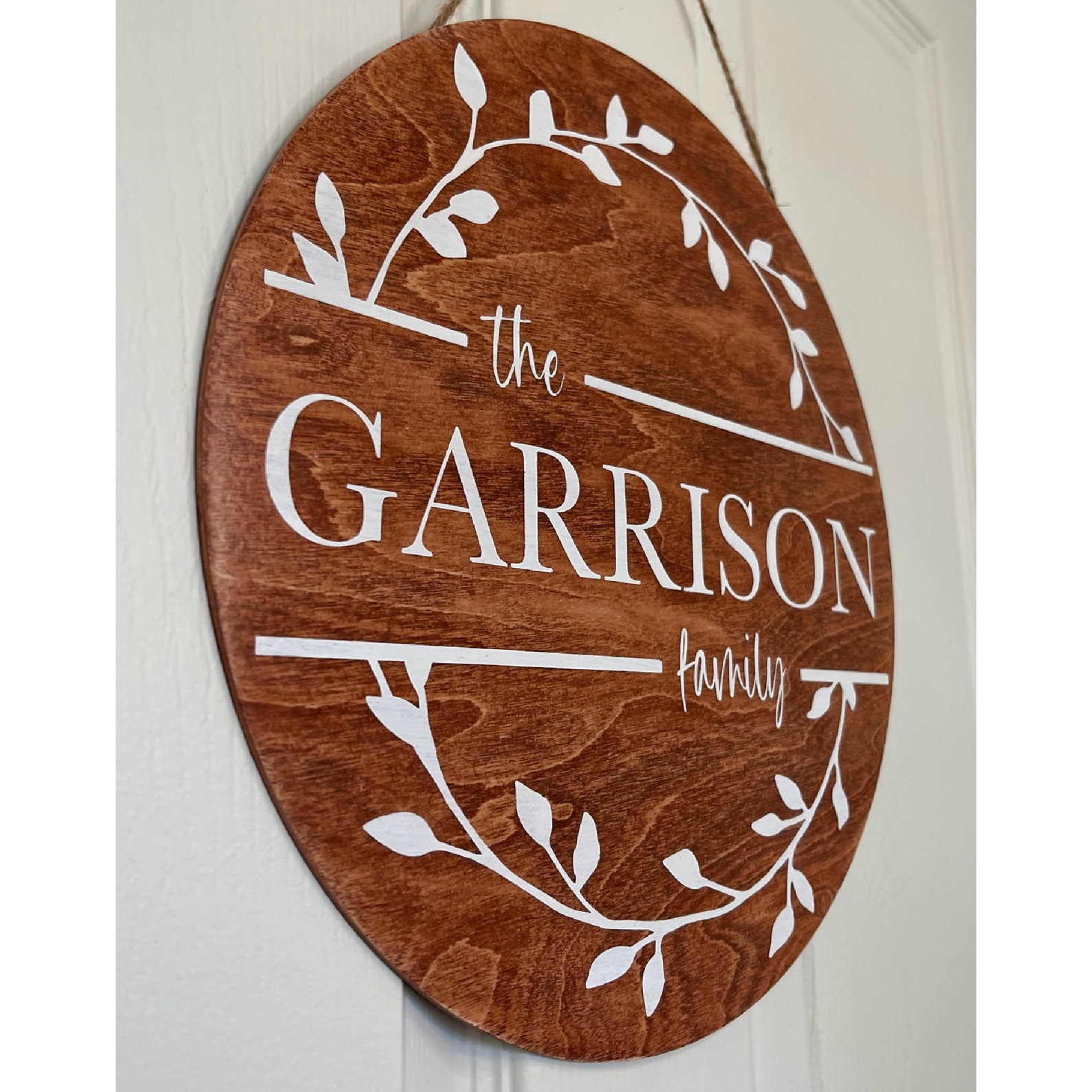 Personalized Wood Door Sign for Front Door Sign Last Name Sign Front ...